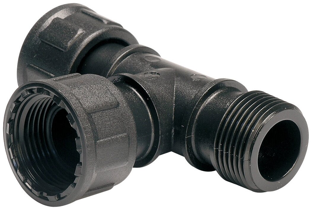 " Т " - образное соединение с 2-мя внутренними резьбами 1" и 1" и внешней резьбой 1" арт. 2321