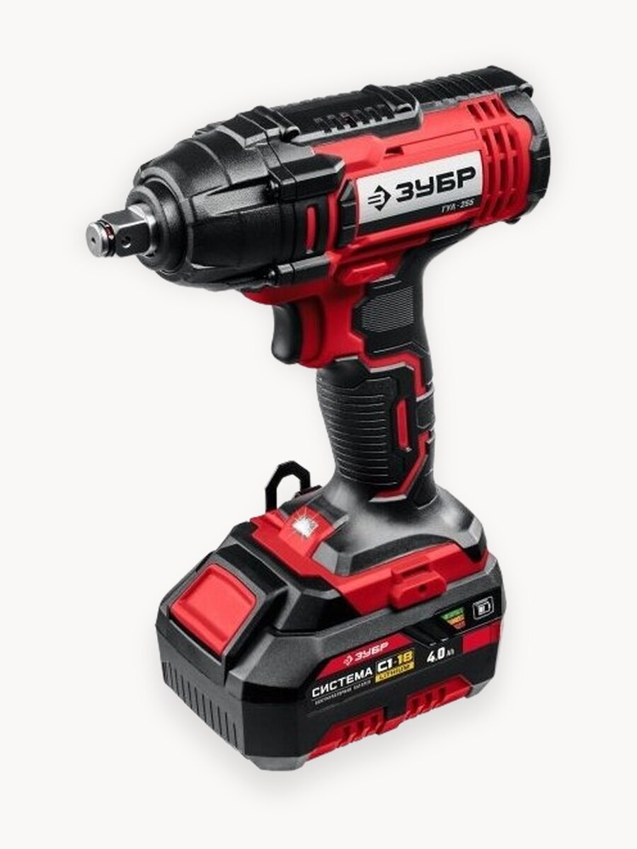 Гайковерт ударный Зубр ГУЛ-255-41 серия «мастер», 1 АКБ (4Ач)