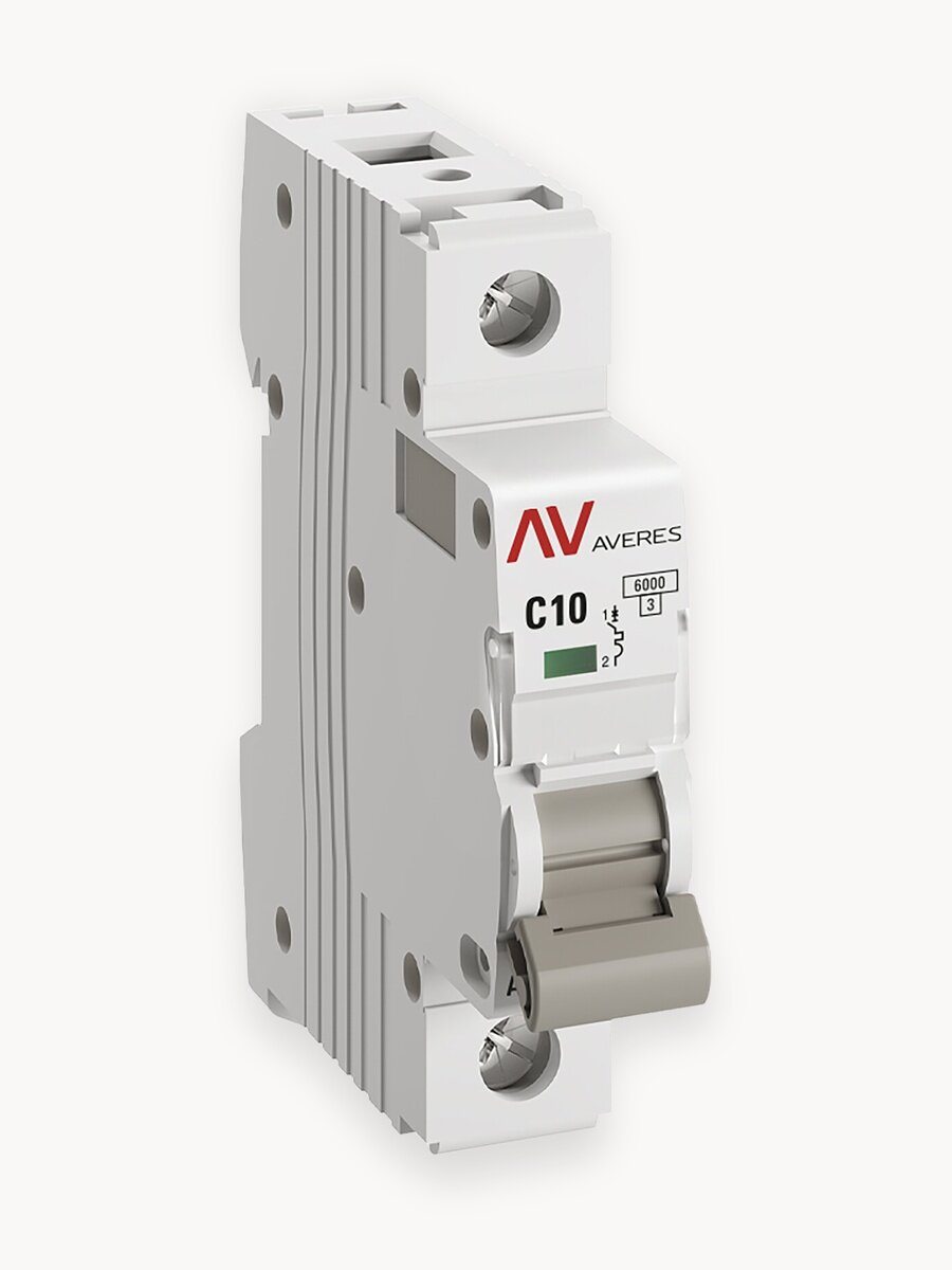 Автоматический выключатель EKF AVERES AV-6 1P 10A (C) 6kA на DIN-рейку