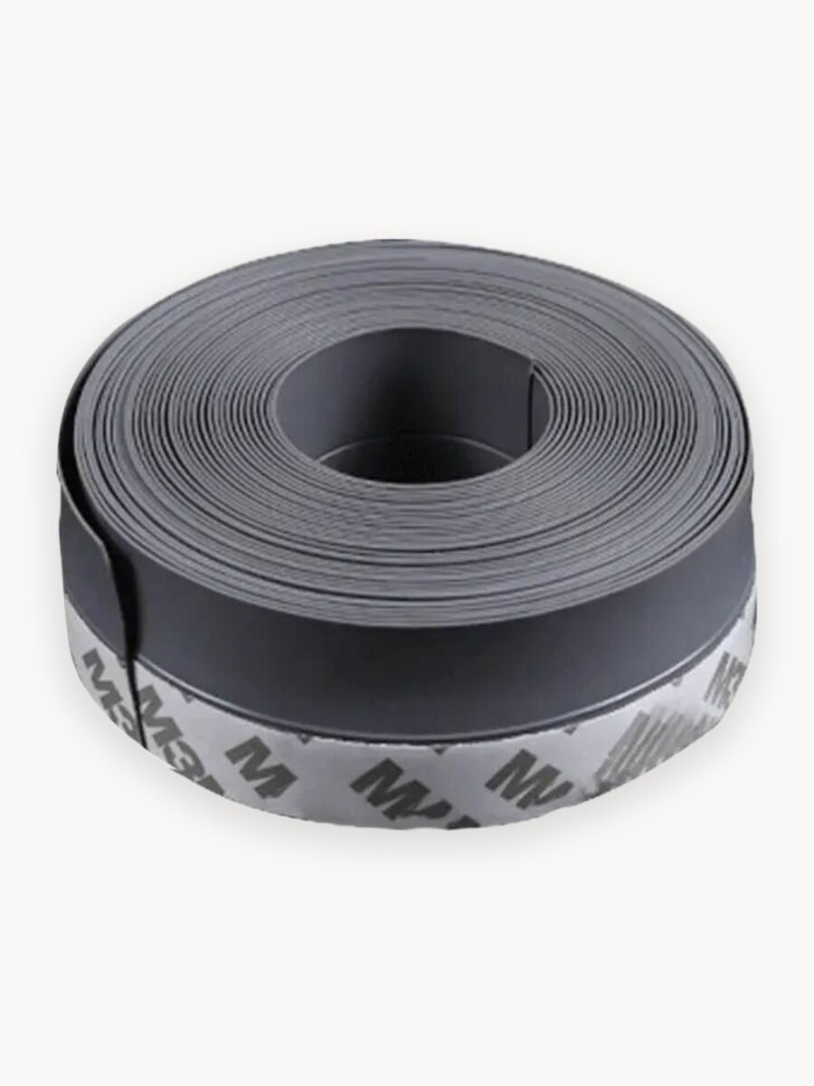 Лента монтажная уплотнительная самоклеящаяся 5м*2.5см, 2шт серая