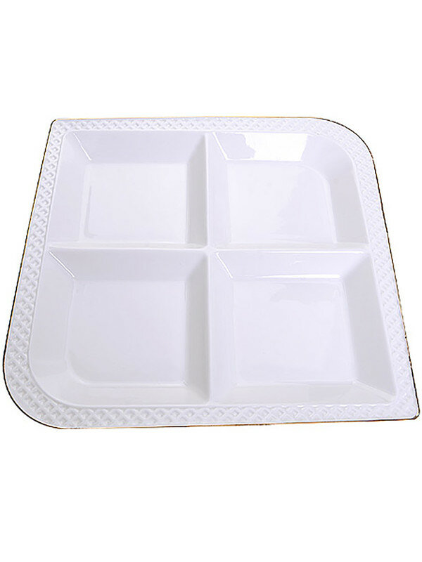 Менажница LORAINE, фарфоровая, 4 секции