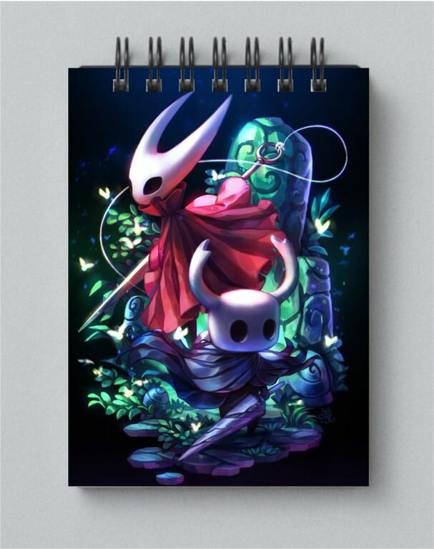 Блокнот Hollow Knight, Холлоу Найт №7, А6, 10 на 15 см