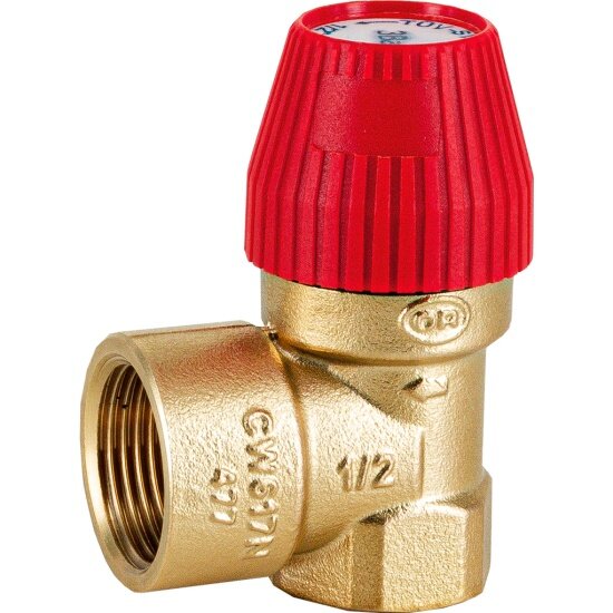 Предохранительный клапан Stout 2.5 бар 1/2"x3/4" (477.127) SVS-0010-002515 для отопления