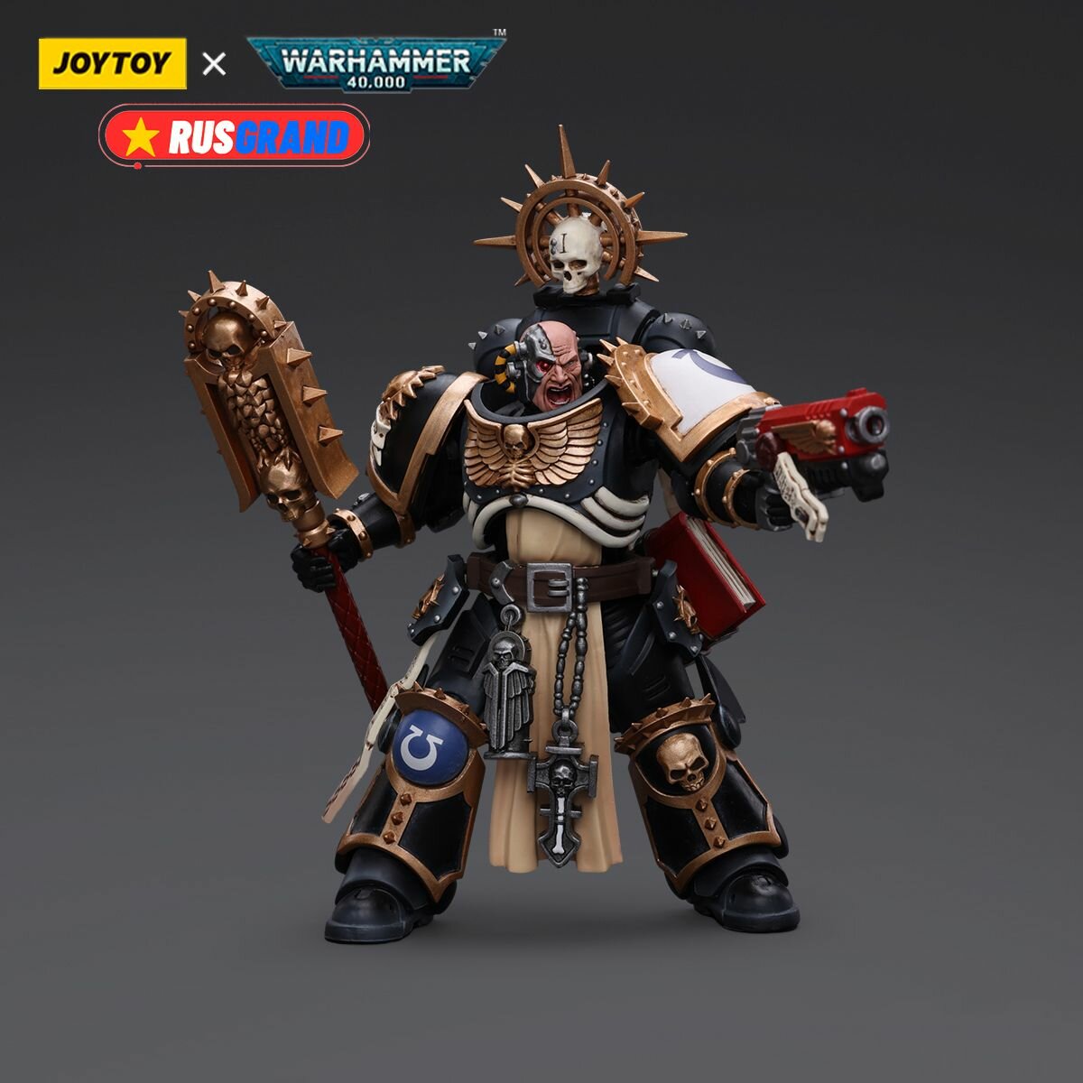 Подвижная фигурка JOYTOY Warhammer 40000 Ultramarines Chaplain Indomitus