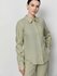 Рубашка JUST CLOTHES, размер 40, оливковый