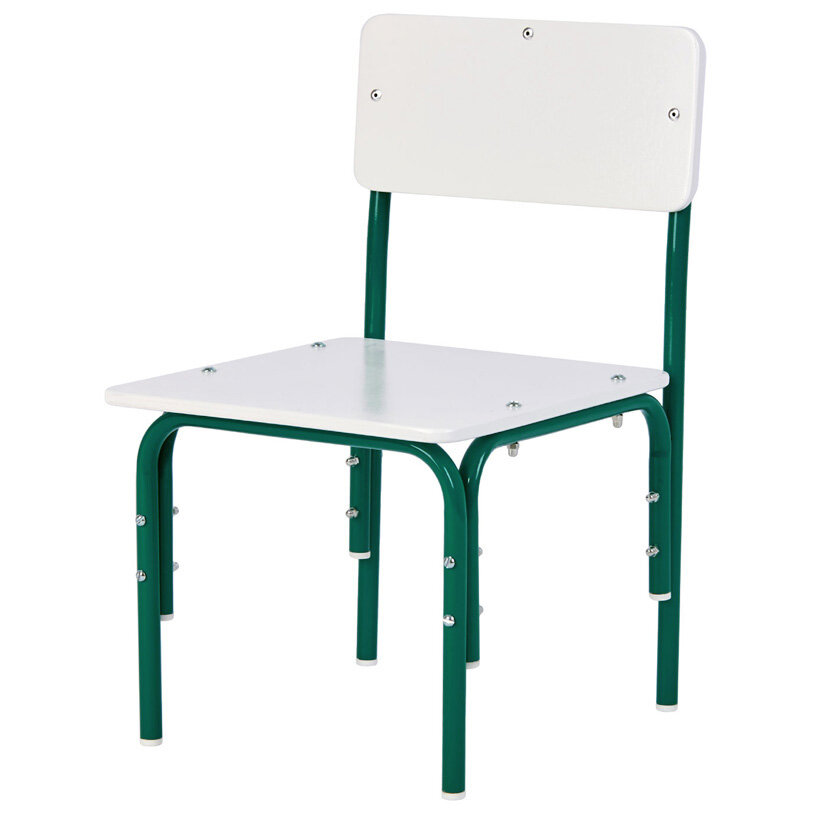 Стульчик детский растущий Мой малыш 1-2 группа Белый/Зелёный