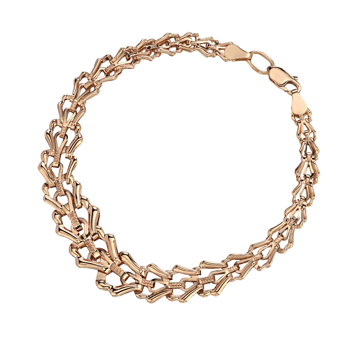 Браслет, красное золото, 585 проба