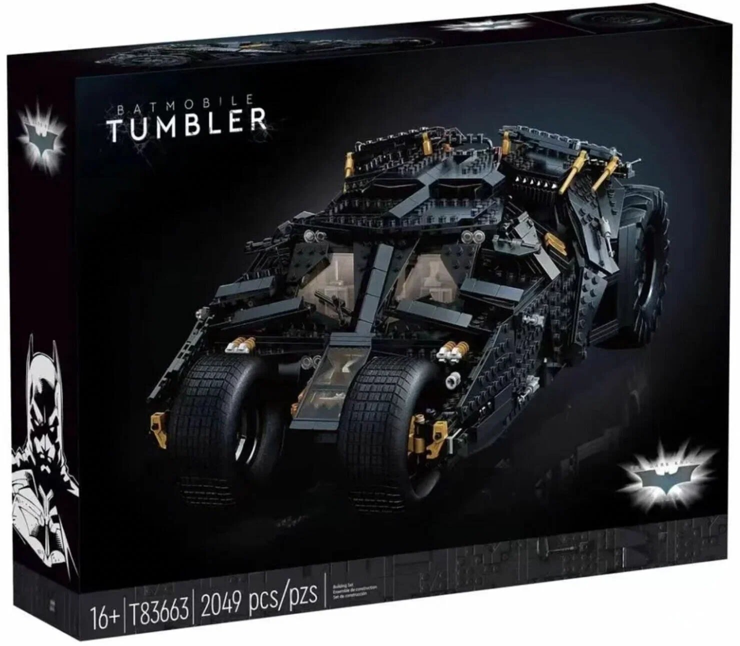 Конструктор пластиковый Lepin T83663 Супер Герои "Бэтмобиль Тумблер" 2049 деталей.