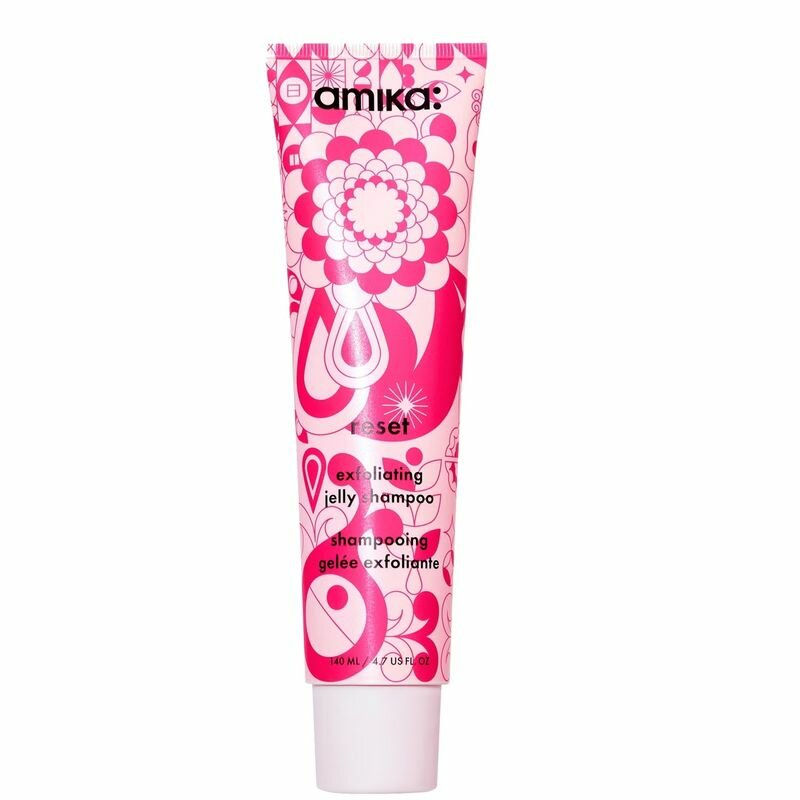 Amika Шампунь для волос Reset Exfoliating Jelly Shampoo, 140мл