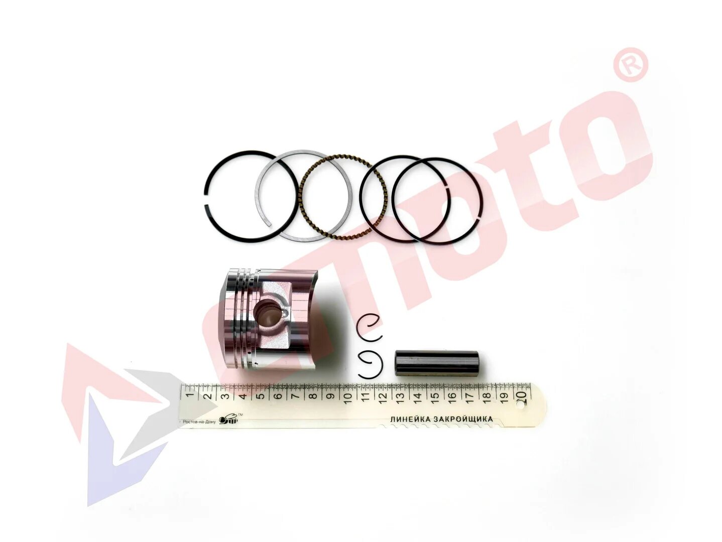 Поршневой комплект 4Т 157FMI (CB125) D56,5 h54 p15