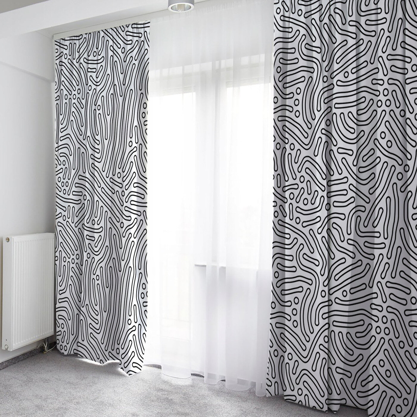 Шторы (фотошторы) из габардина, 290х240 см, Good Room