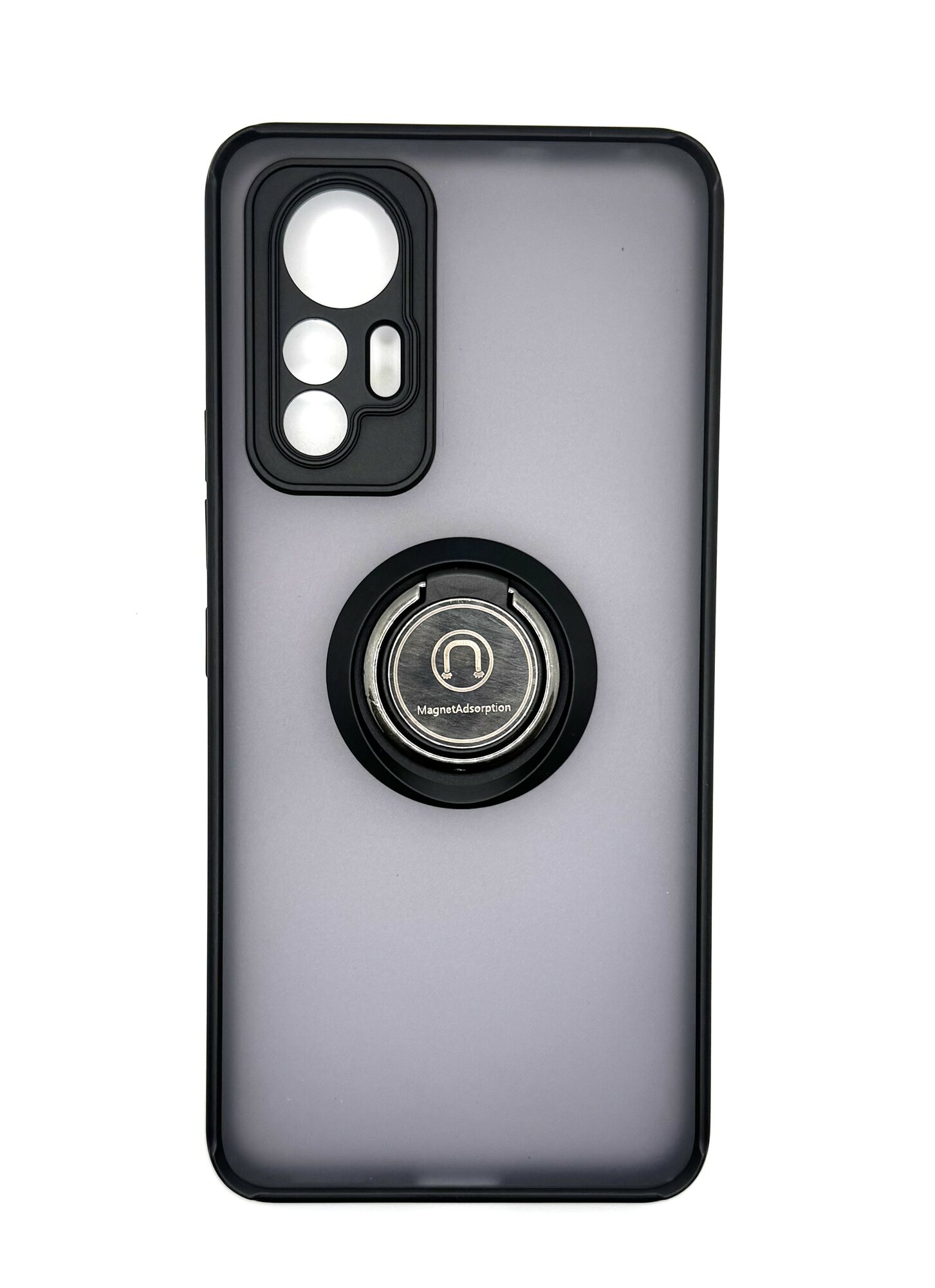 Брони чехол для Xiaomi 12 Lite, противоударный, с кольцом-подставкой, металлическая пластина