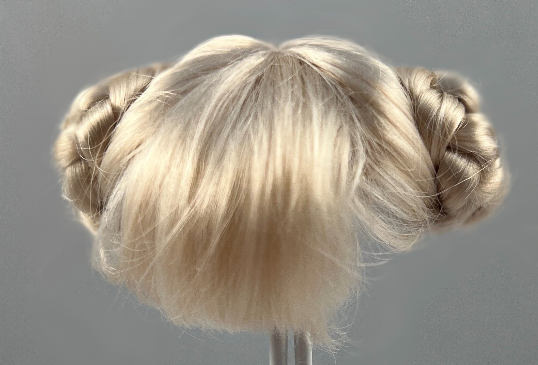 Парик Fairyland Wig PW-123 blond for pukipuki (короткий с косами блонд размер 10-12,5 см)