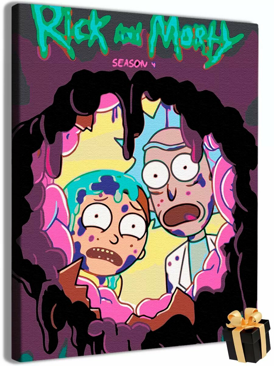 Картина по номерам рик и морти