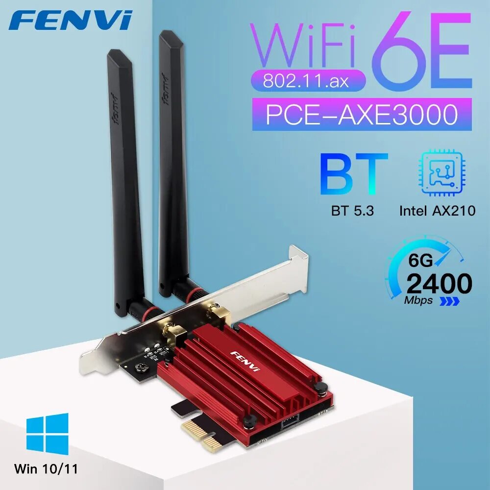 FENVI Wi-Fi 6E AX210 адаптер