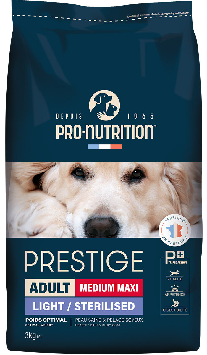 FLATAZOR PRESTIGE LIGHT/STERILISED ADULT MEDIUM MAXI диет взр кастрирован собак сред и круп породNEW 3 кг