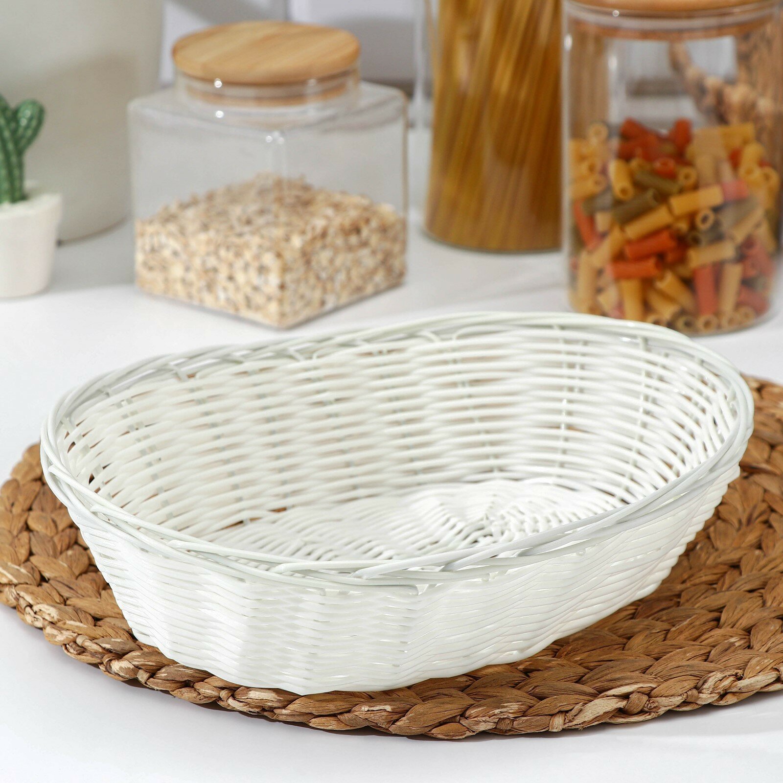 Корзинка для фруктов и хлеба Доляна "Молоко", 27х22х6 см / 4469379