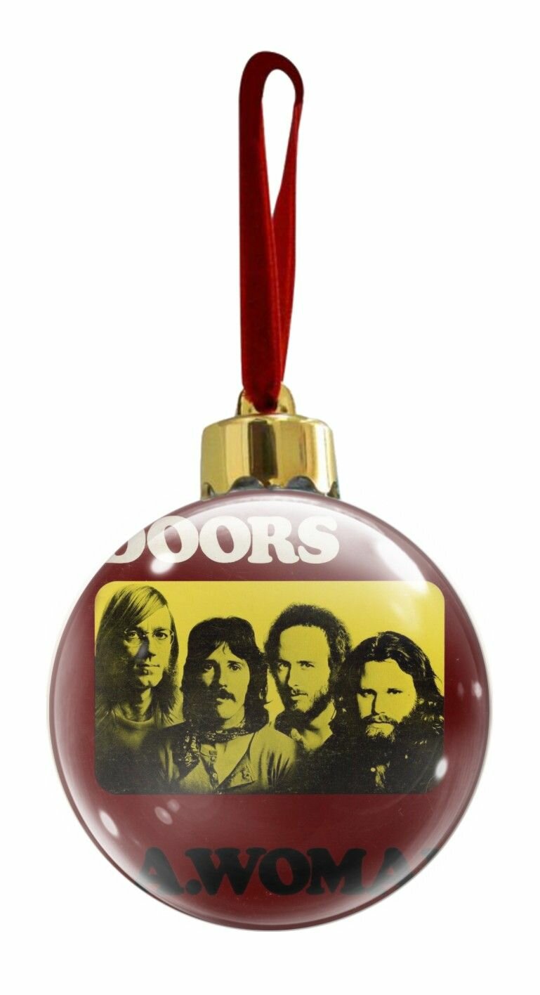 Елочный шар с полиграфической вставкой "Дорс, The Doors"