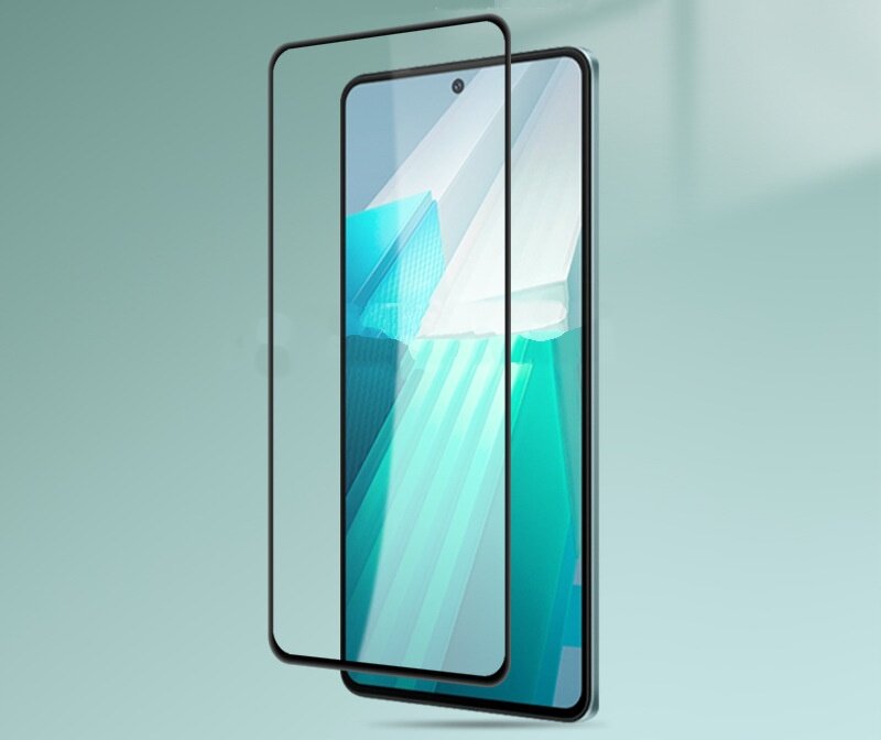 3D/5D защитное изогнутое стекло MyPads 5D Forti Glass для Vivo iQOO Neo8 / Vivo iQOO Neo8 Pro с закругленными изогнутыми краями, которое полностью .