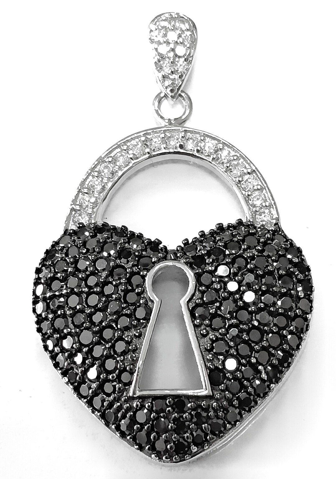 Подвеска Эстерелла, серебро, 925 проба, родирование, фианит