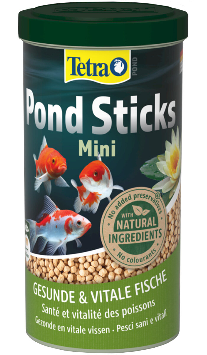 TETRA POND MINI STICKS корм гранулы для прудовых рыб мелкие гранулы (1 л х 4 шт)
