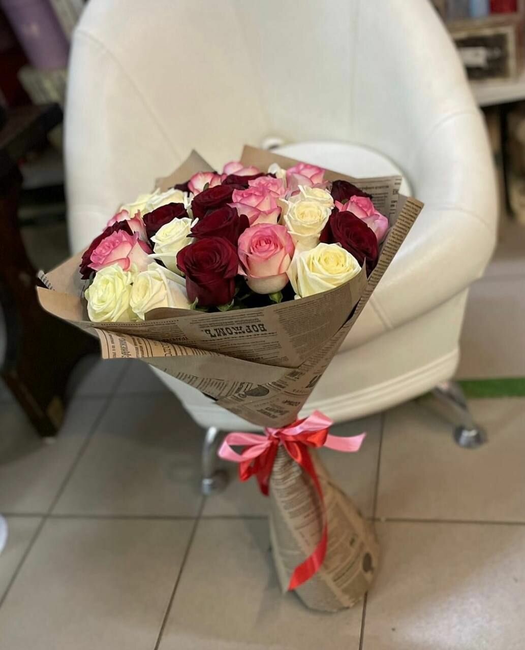 Розы 25шт / Букет роз / Цветы