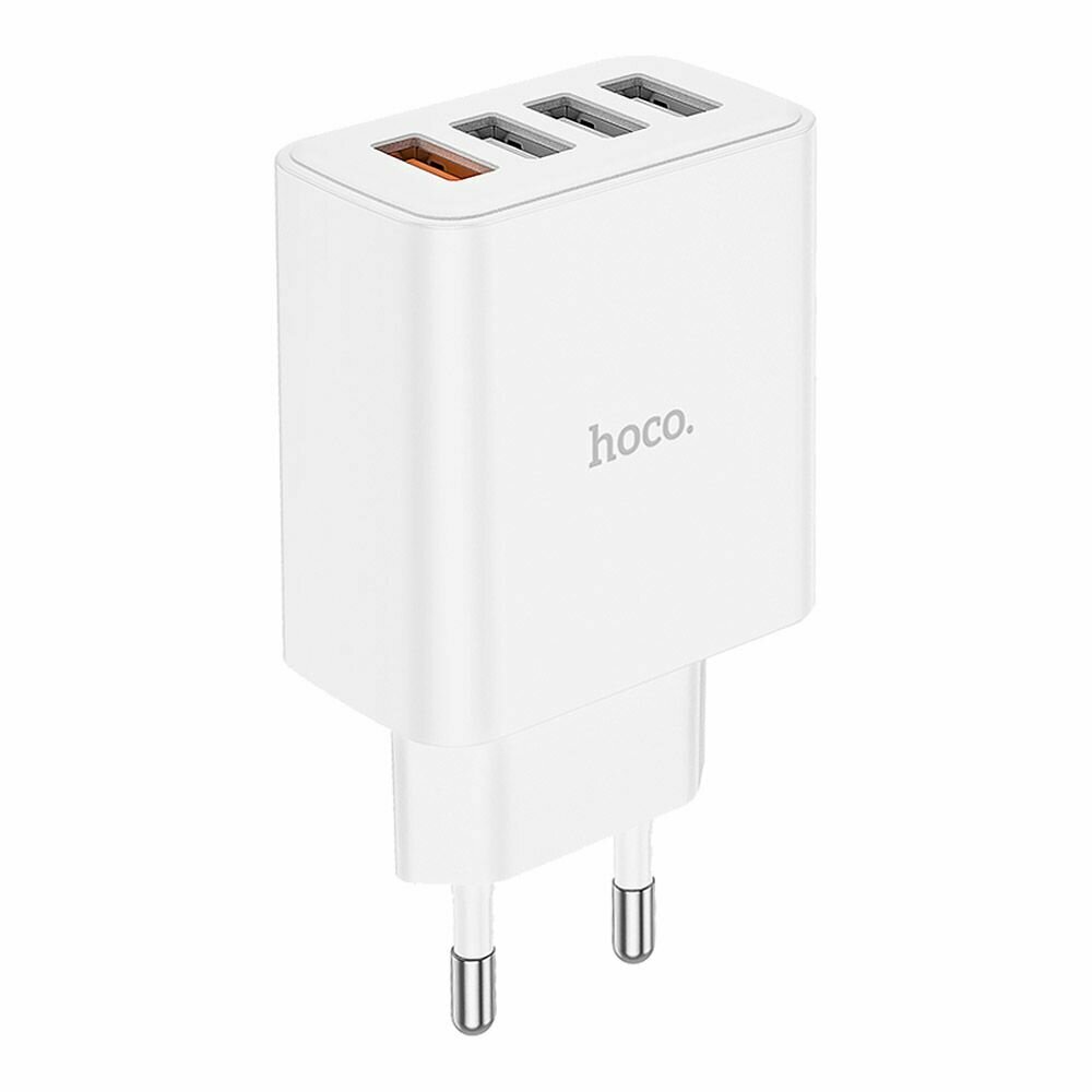 СЗУ HOCO C102A Fuerza 4xUSB, 3А, 18W, QC3.0 (белый)