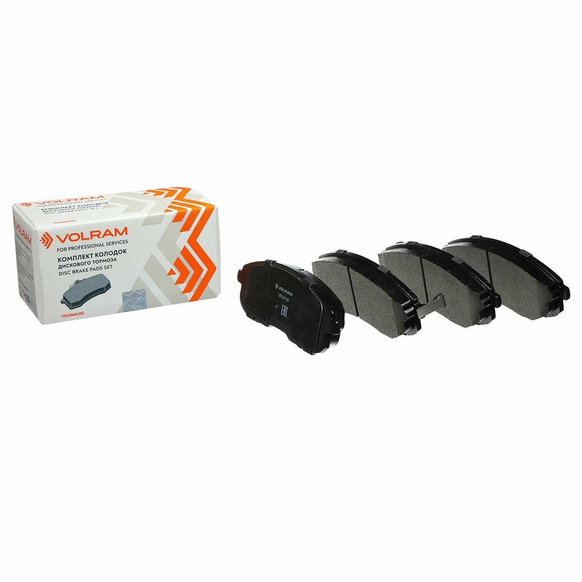 Тормозные колодки VOLRAM для NISSAN Teana (03-), Tiida (04-13); INFINITI I30 (3.0); передние, к-т 4 шт.