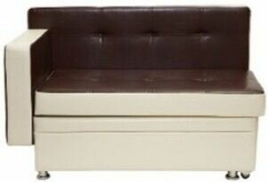 Диван-кушетка для дома квартиры дачи Нагария со спальным местом 820*670*1250 левый коричневый