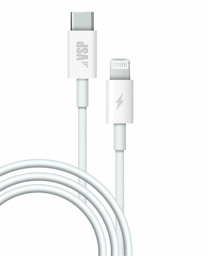 Кабель BoraSCO USB C - Apple 8-pin 1 м Белый