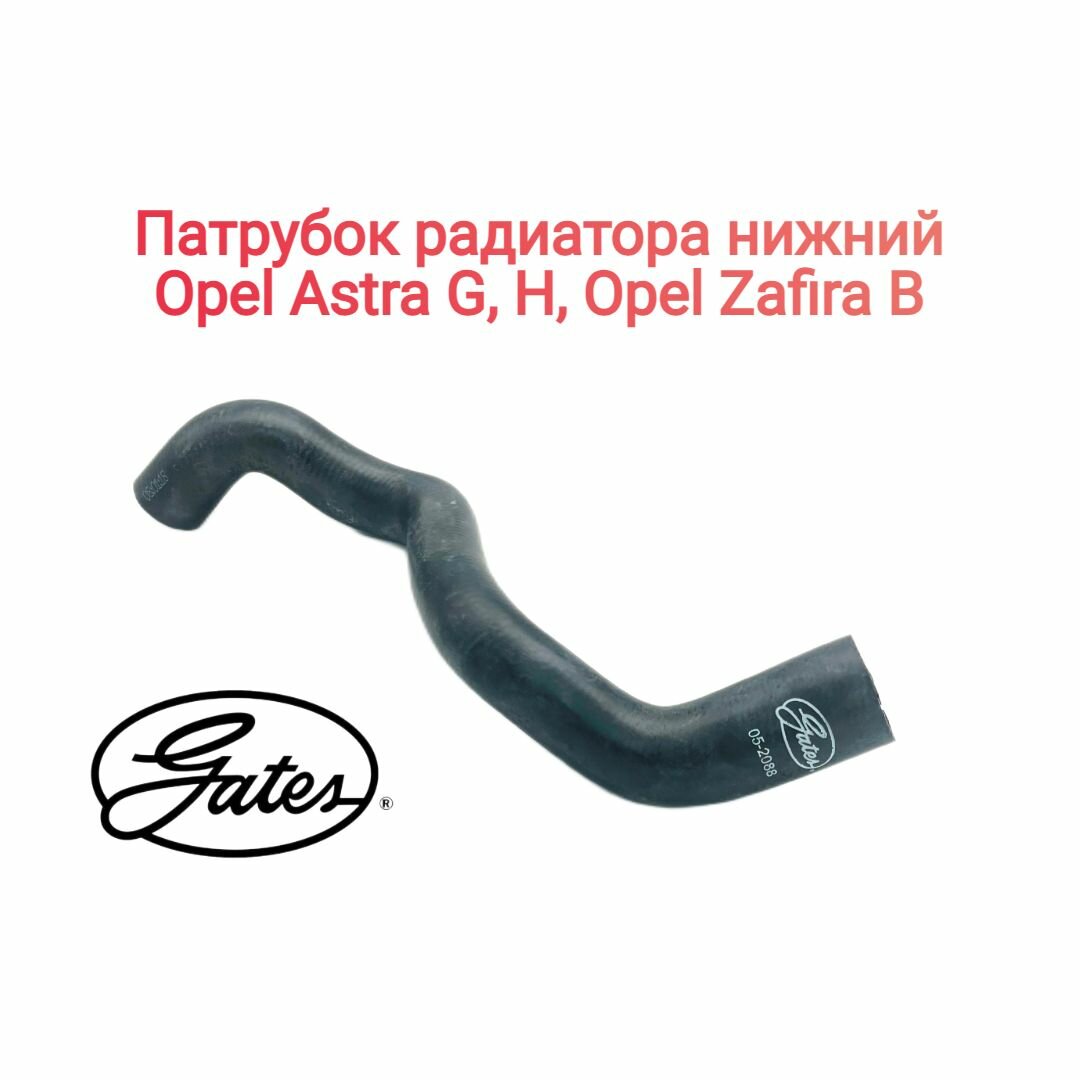 Патрубок радиатора нижний Опель Z16-18 XEP-XER