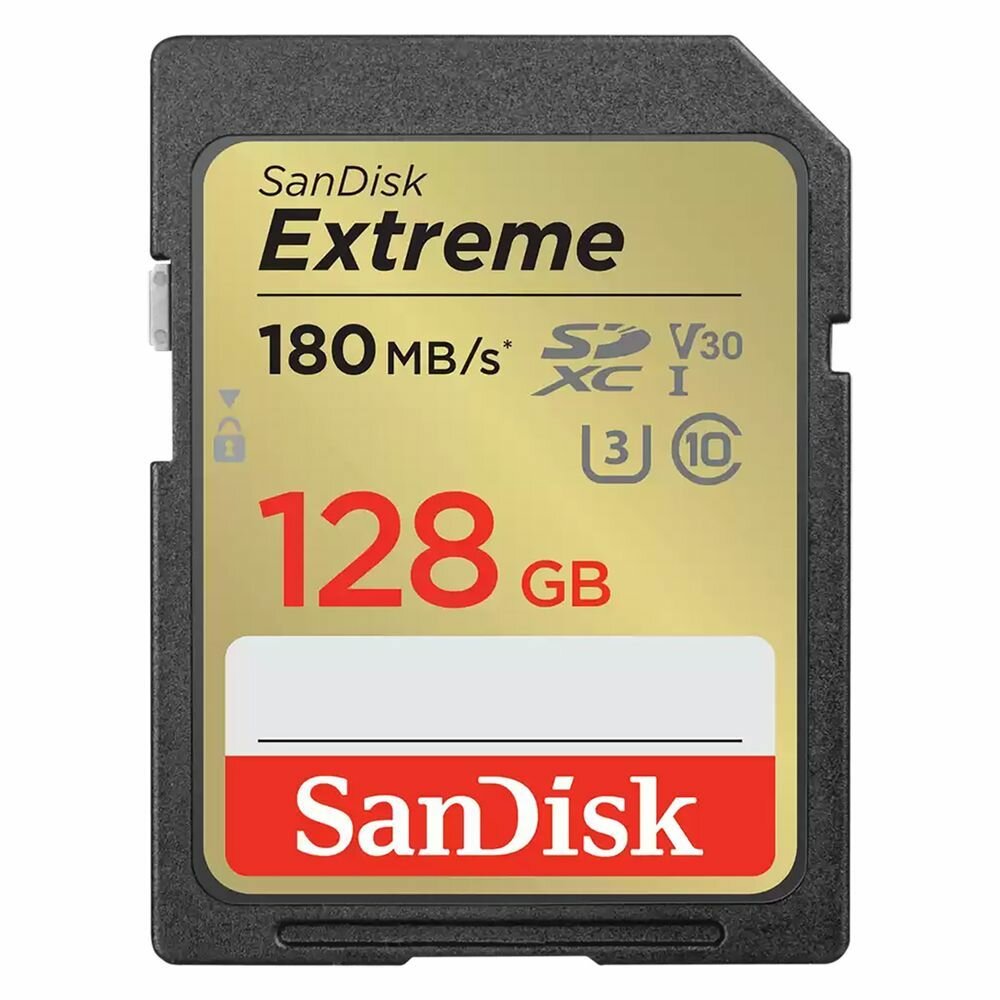 Карта памяти SanDisk Extreme SD UHS I 128GB (SDSDXVA-128G-GNCIN)