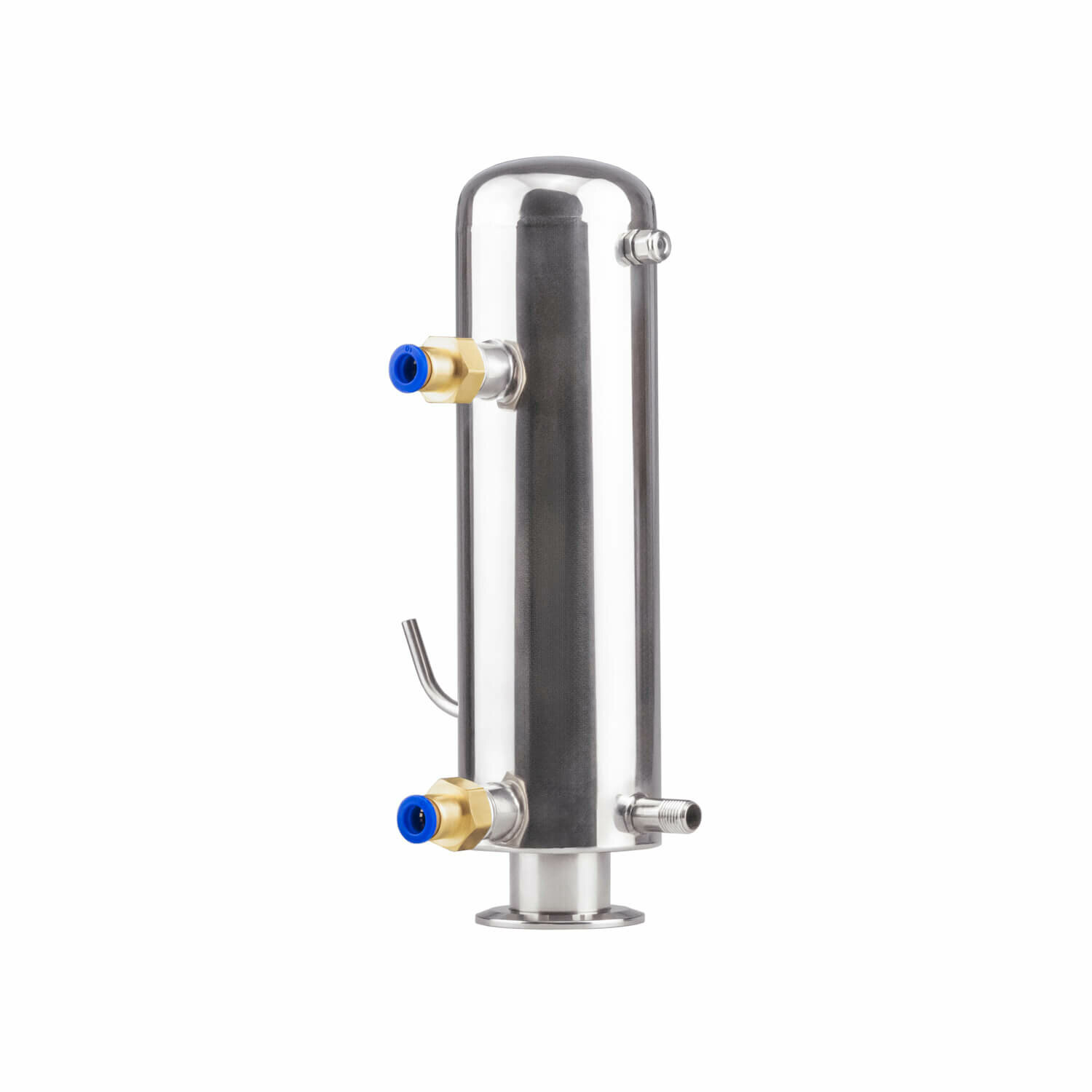 Дефлегматор-димрот 3 дюйма со встроенным узлом отбора, под колонну 2 дюйма, выход-резьба 1/4 дюйма, с быстросъёмными переходниками