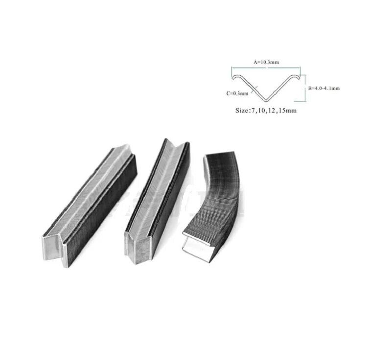 V-угольные гвозди для V1015, сталь, 4000 шт. L12mm