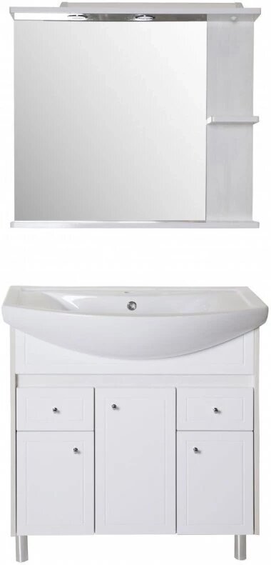 Комплект мебели белое дерево 80 см ASB-Mebel Орхидея