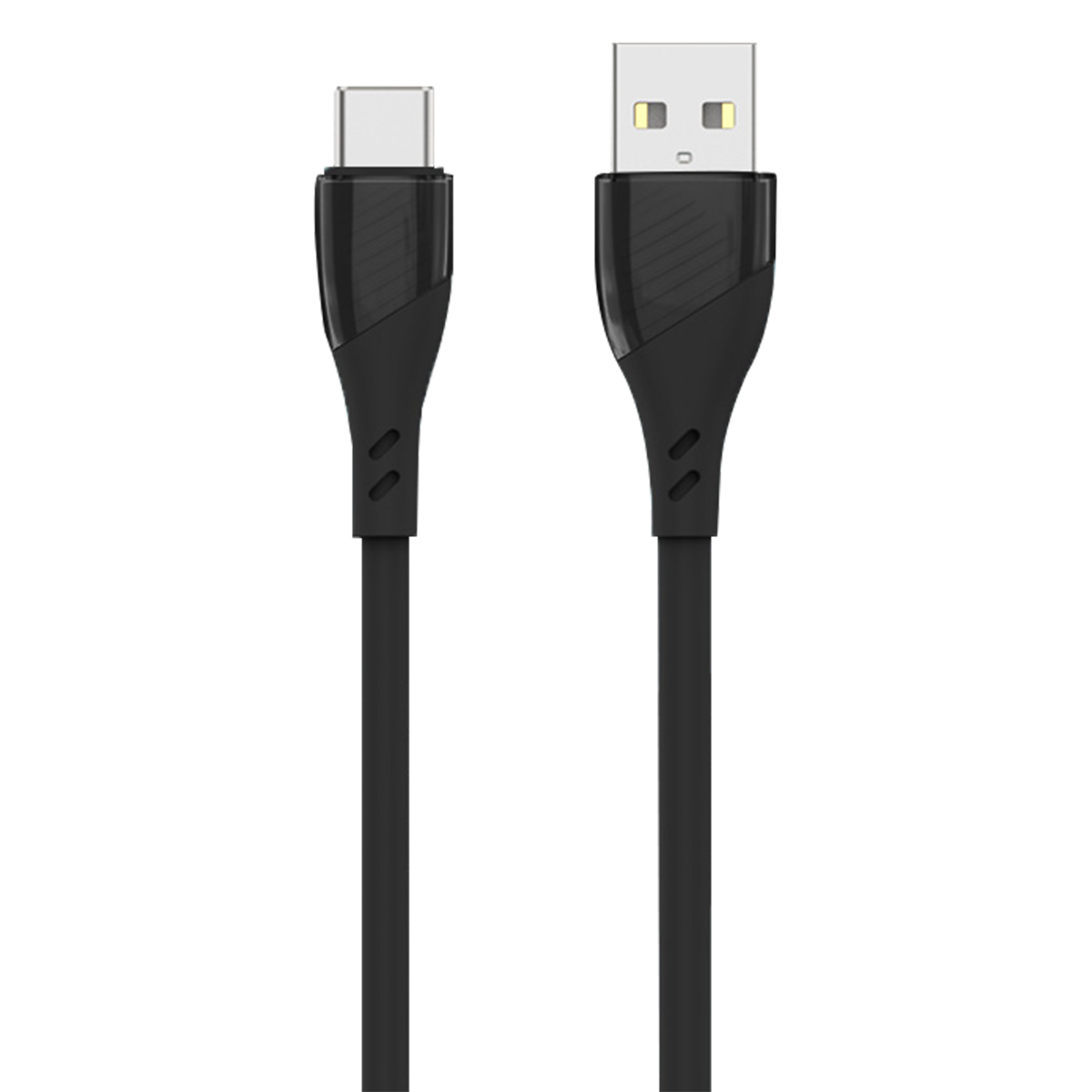 Кабель USB Type-A Type-C, 3 A быстрая зарядка, 2 м, передача данных 480 Мбит/с, черный, ZIPOWER PM6733