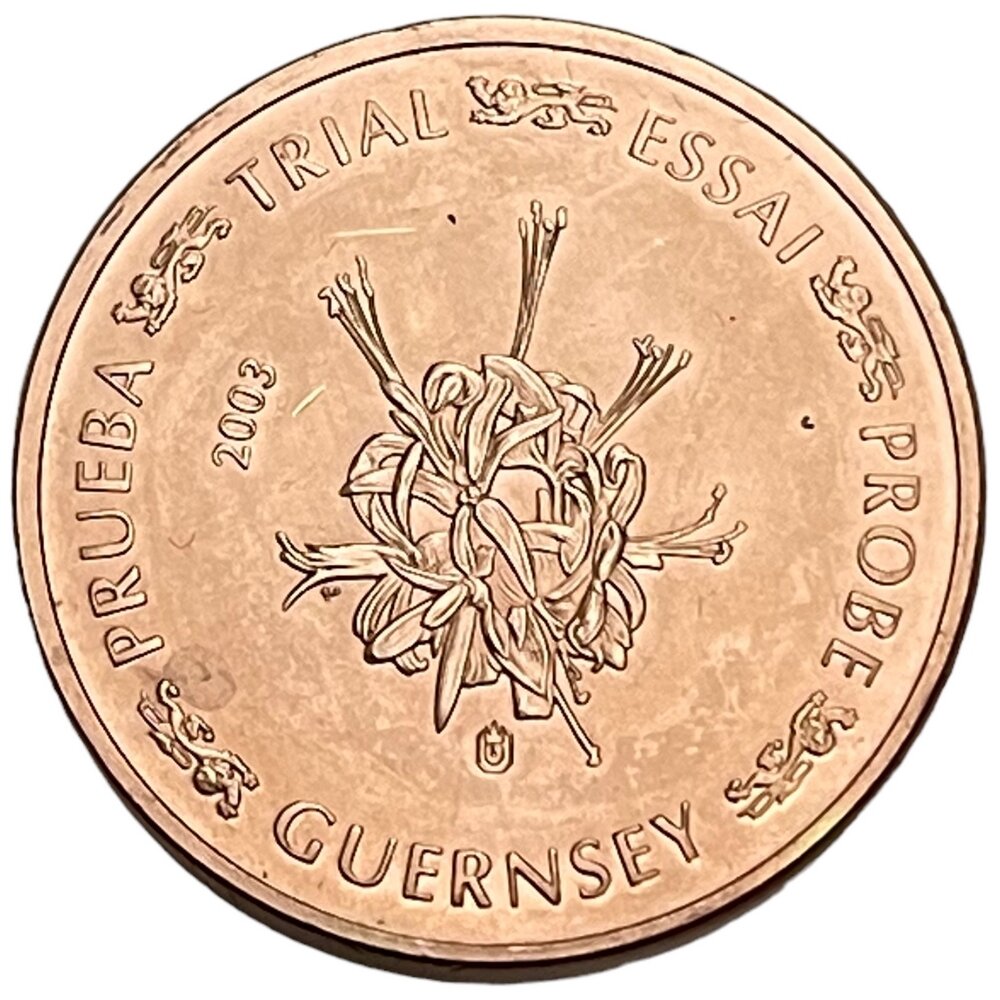 Гернси 2 евроцента 2003 г. Specimen (Проба)