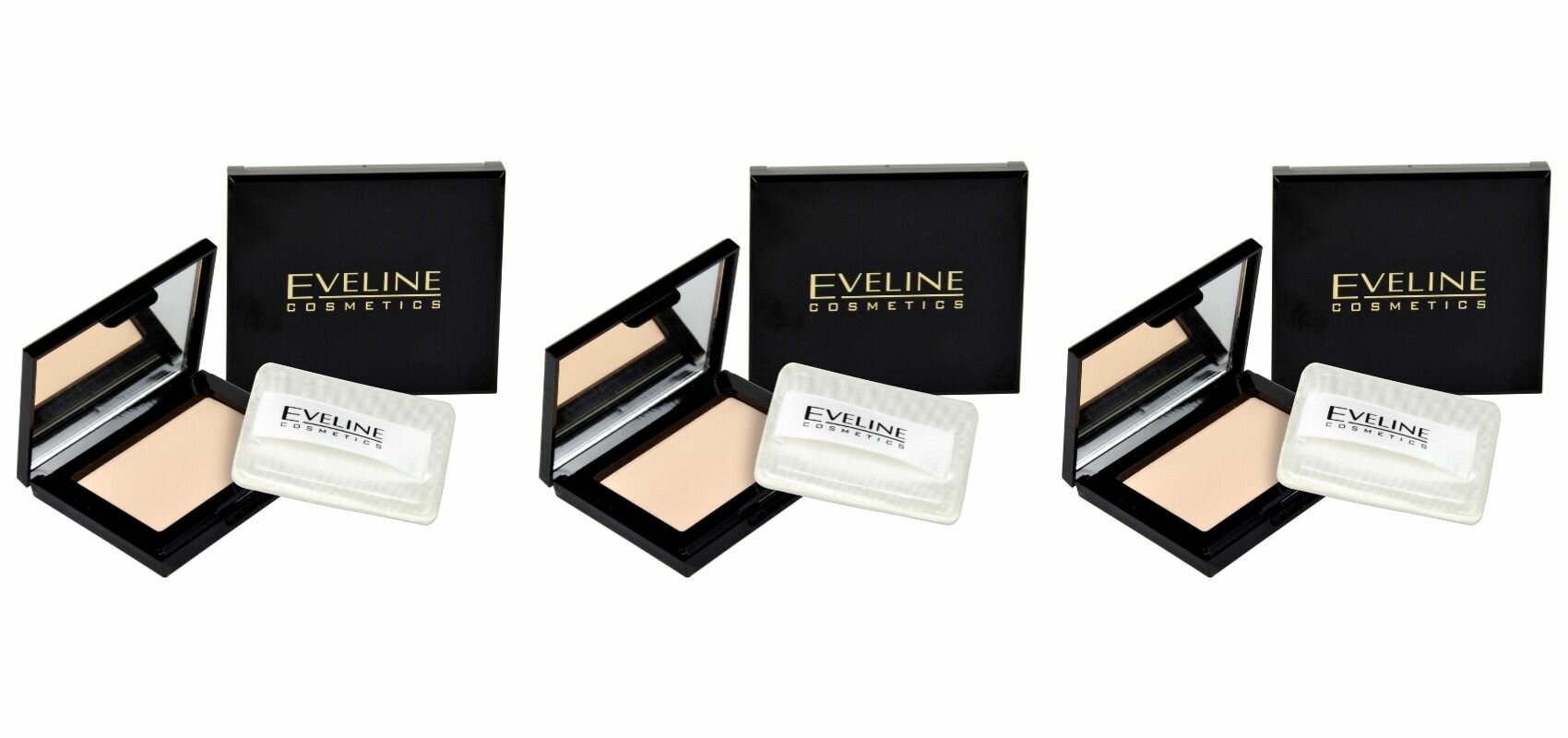 Eveline Cosmetics Бархатистая компактная пудра, тон №12, 3 шт
