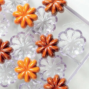 Форма для шоколадных конфет этолия Martellato / Формочка кулинарная из пластика для приготовления шоколадных конфет / Молд кондитерский для шоколада 21MA1067 / Трафарет для сладостей / Товары для кондитеров