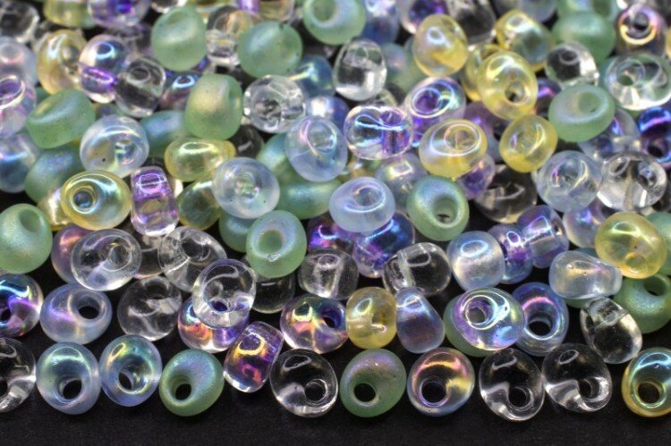 Бисер японский MIYUKI Magatama 4мм MIX08 чистое небо, микс Serenity, 10 грамм