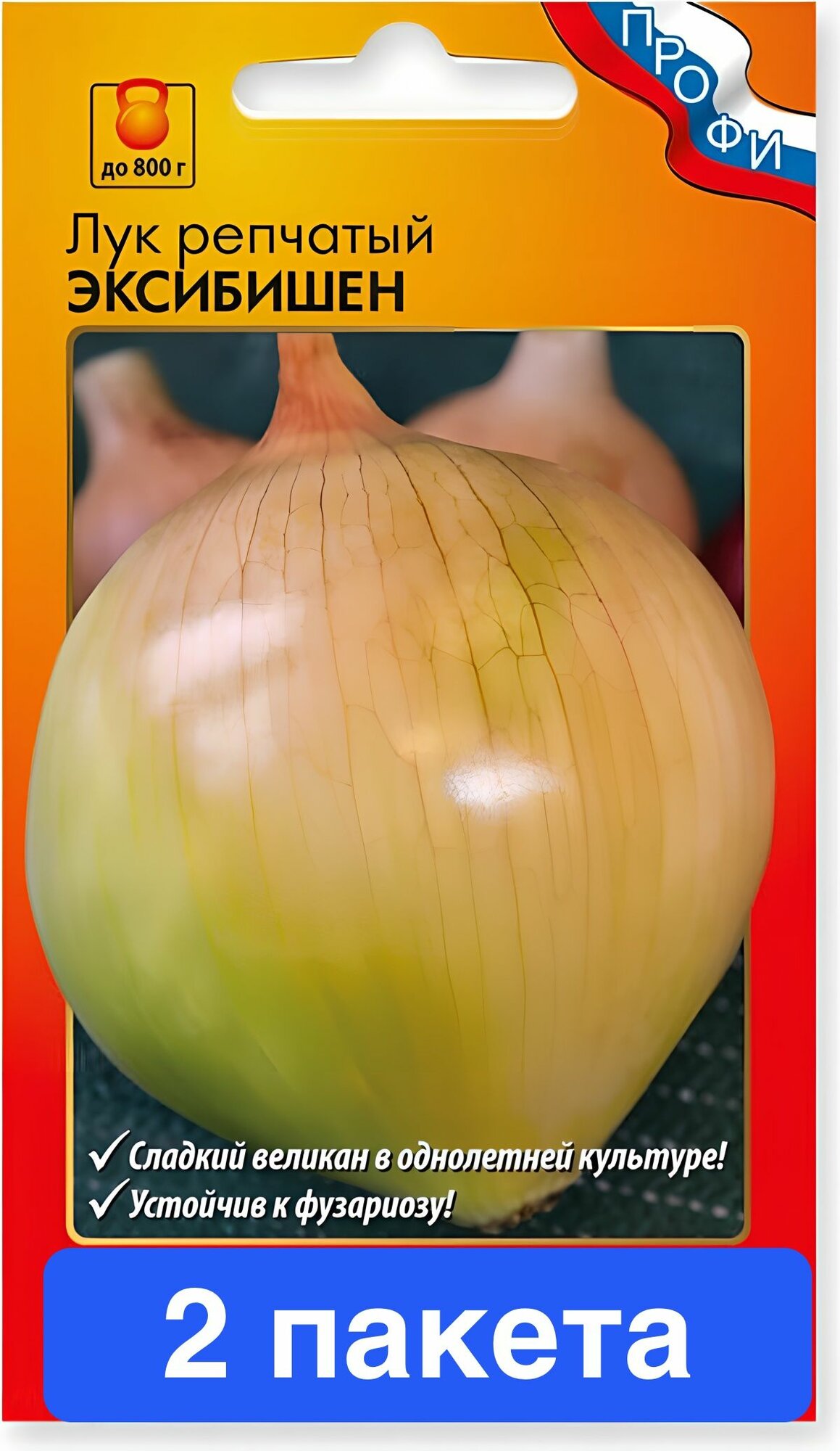 Семена овощей Русский Огород "Лук репчатый Эксибишен", 0,2 гр. 2 пакета
