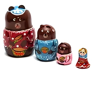 Матрешка "Три медведя" 4 перс. (РНИ)