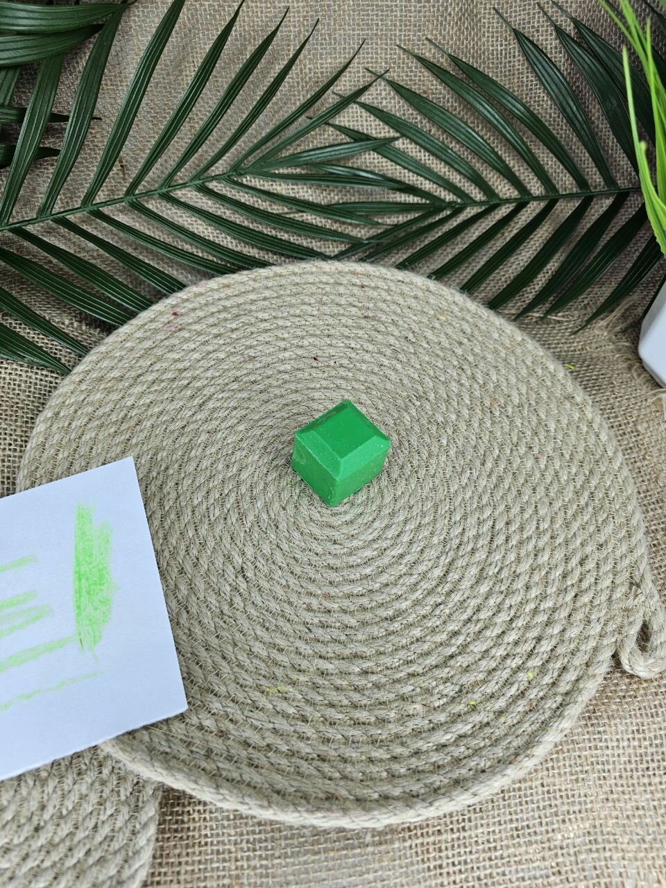 Краситель жирорастворимый для свечей и мыла 28 грамм Неоново-зеленый