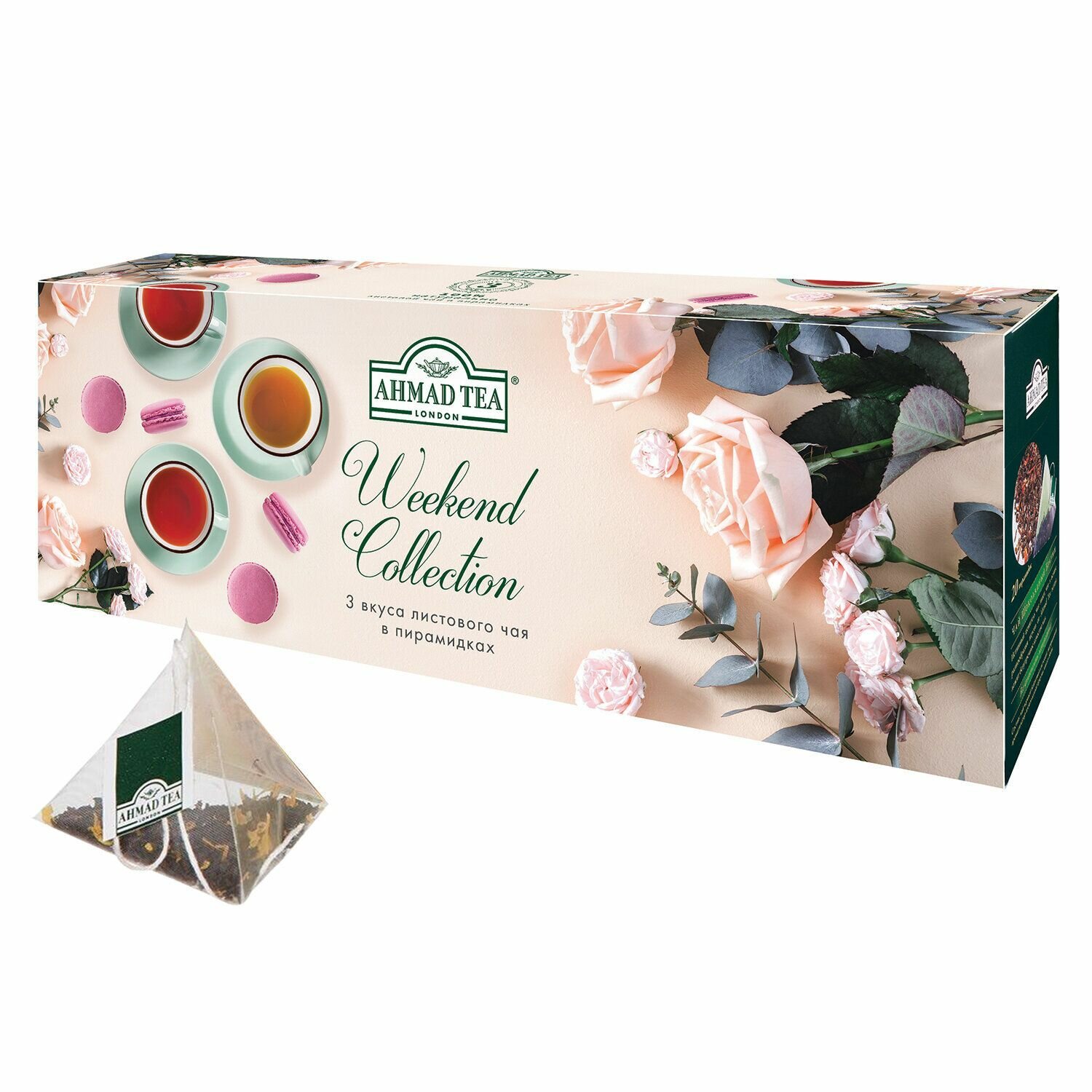 Ahmad Tea Чай в пакетиках черный Weekend Collection ассорти в конвертах, 60 пакетиков по 1,8 г, 108 г