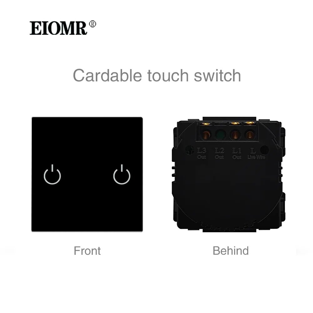 EIOMR сенсорный выключатель A1 Touch Switch 2Gang