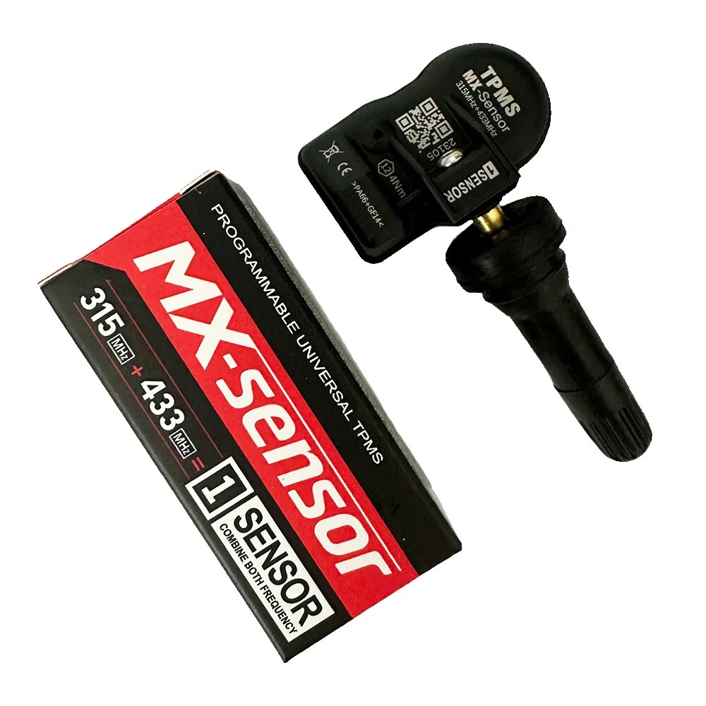 Программируемые датчики TPMS 2 в 1, 433 МГц + 315 МГц, поддержка программирования с Rubber Valve