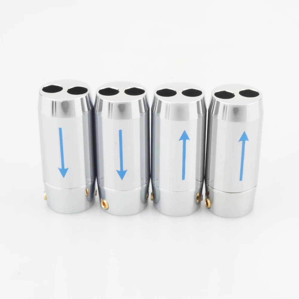 Audiocrast CS0001107S, 4 шт, алюминиевый Y-разветвитель RCA кабеля, 11 мм - 2*7 мм Silver