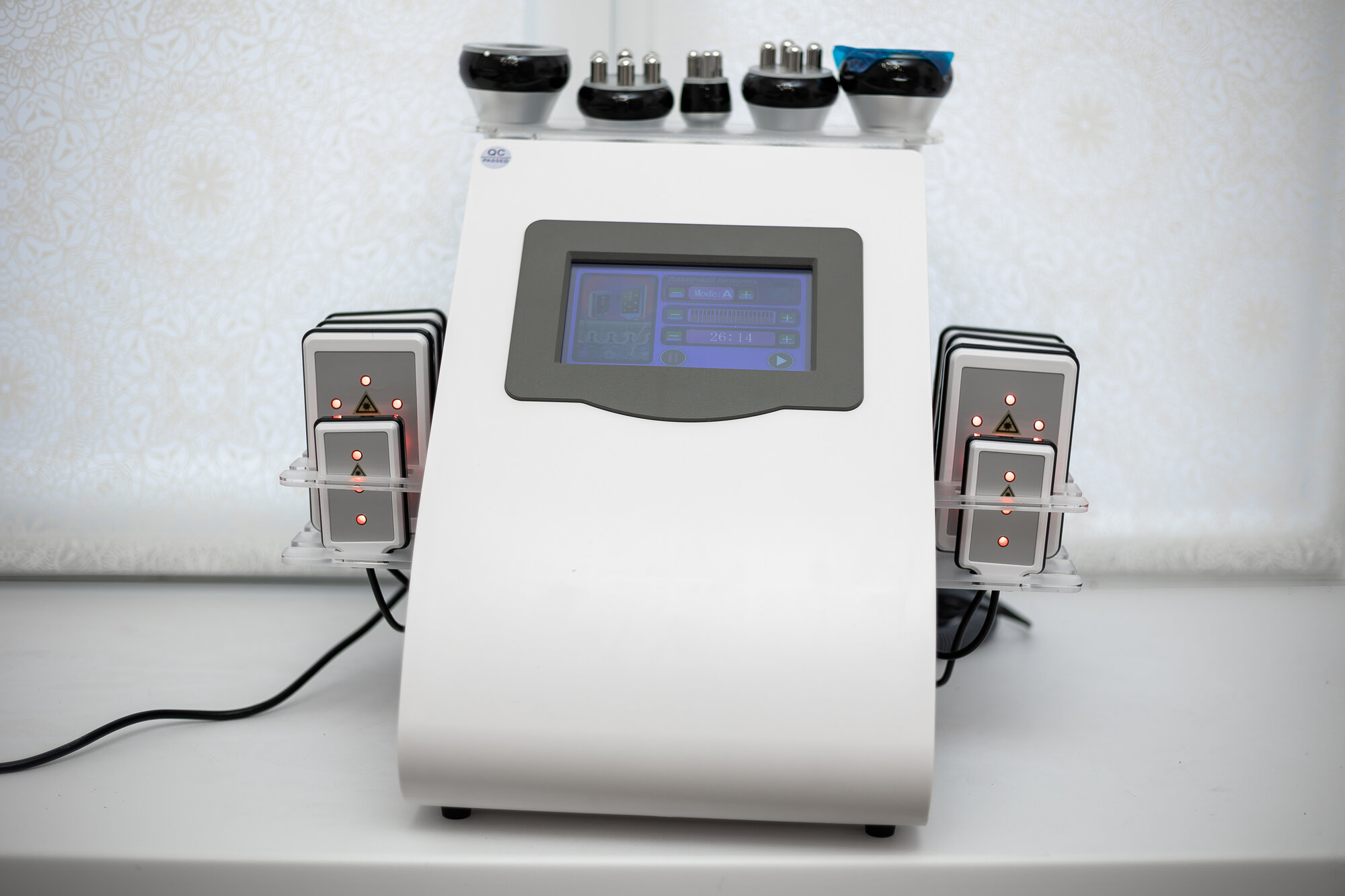 Аппарат кавитации Digital Cosmetology Shop Kim 8, 6 в 1, многофункциональный, белый