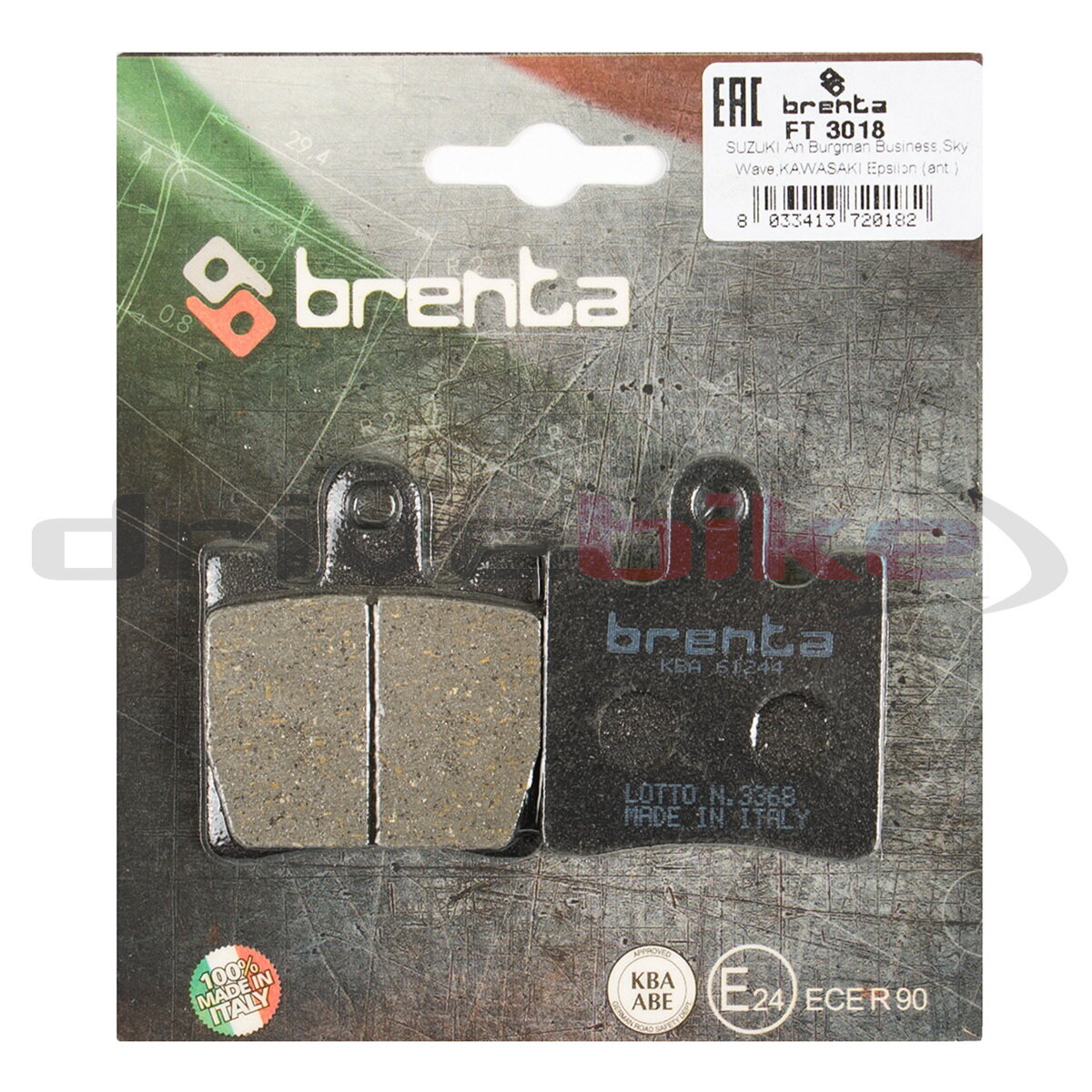 BRENTA Тормозные колодки FT 3018 Organic