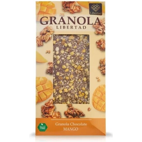 Шоколад молочный Libertad «Granola » с гранолой и манго 80 г